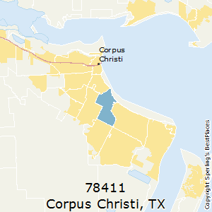 Corpus Christi (zip 78411), TX